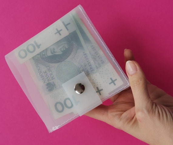 Milky Vinyl Wallet Travel Cashier Wallet Card and Bills - Etsy