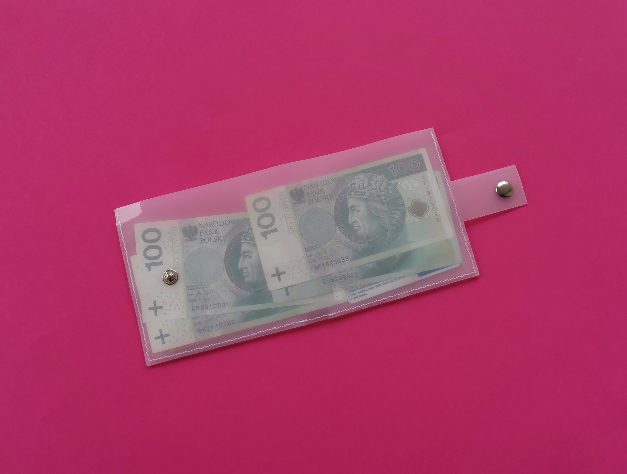 Milky vinyl wallet travel cashier wallet card and bills | Etsy