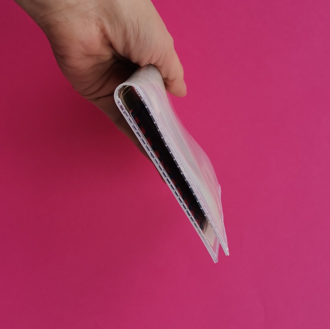 Milky vinyl wallet travel cashier wallet card and bills | Etsy