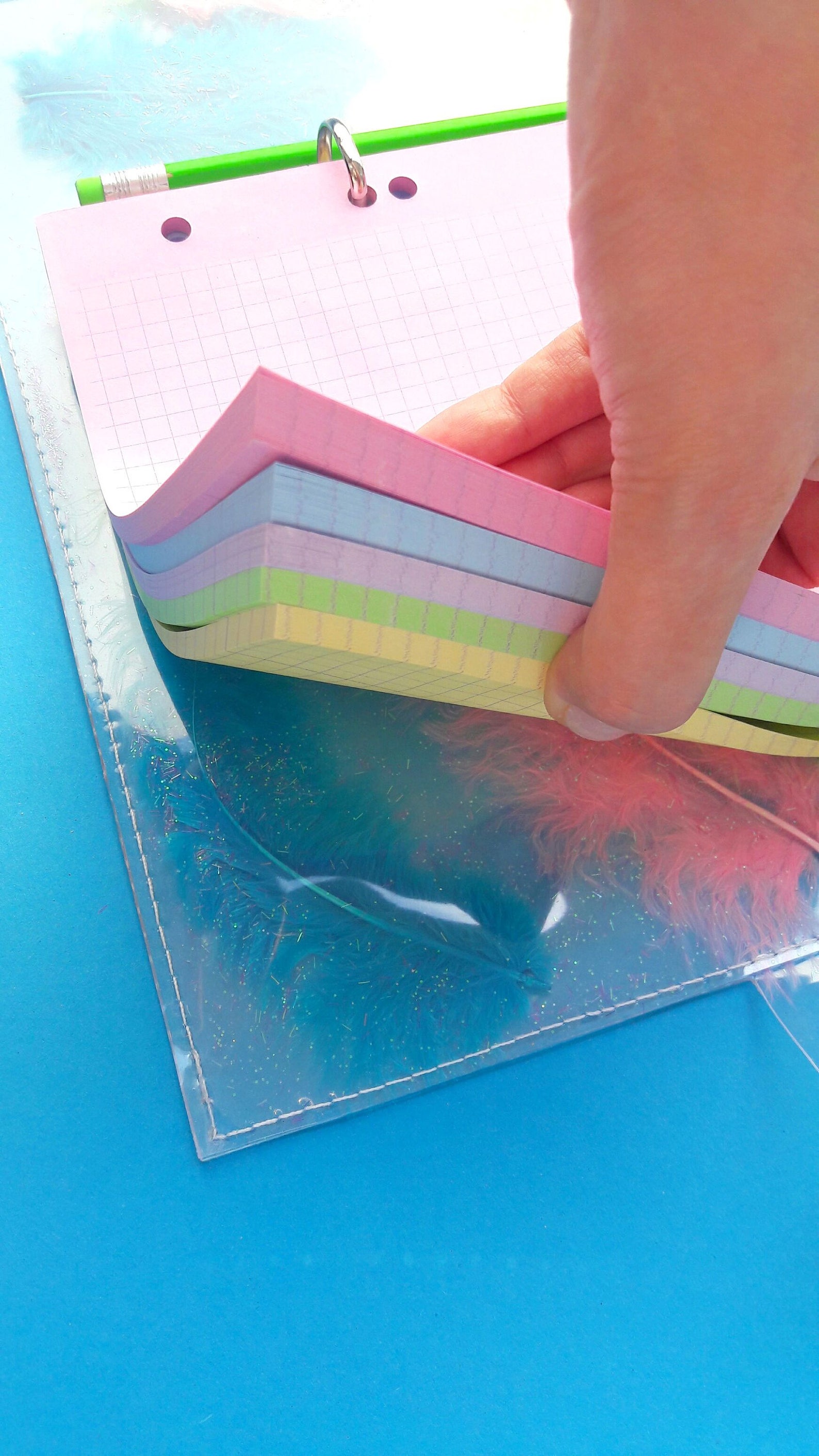 Unique Notebook Feather Notebook Glitter Noteebook Gift for - Etsy