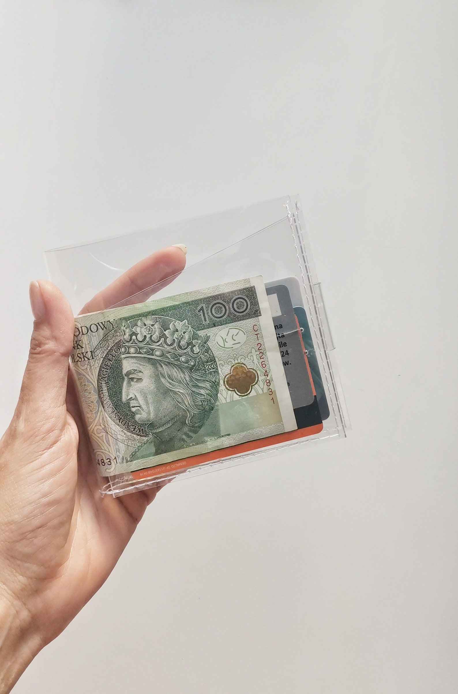 Fast Wallet Clear Vinyl K-pop BTS Aesthetic Transparent Jelly Money ...