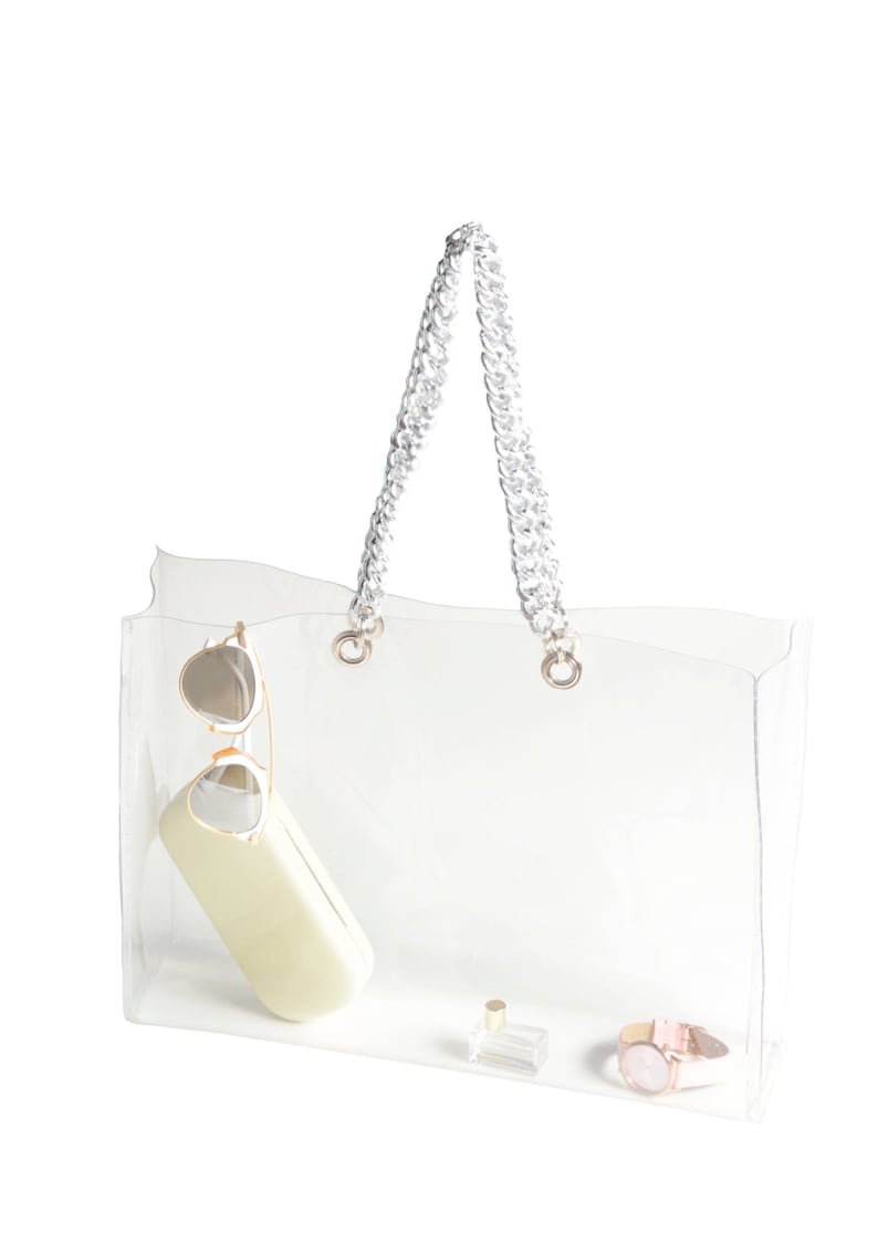 Clear Tote Bag Shopper Purse Transparent Bag With Chain Clear - Etsy