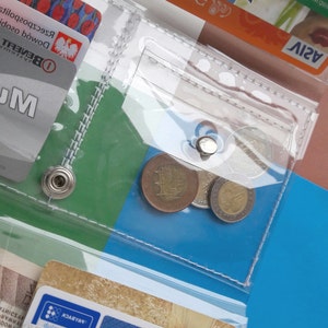 Clear Wallet, Transparent Wallet, Card Holder, Coin Purse, Minimalist ...