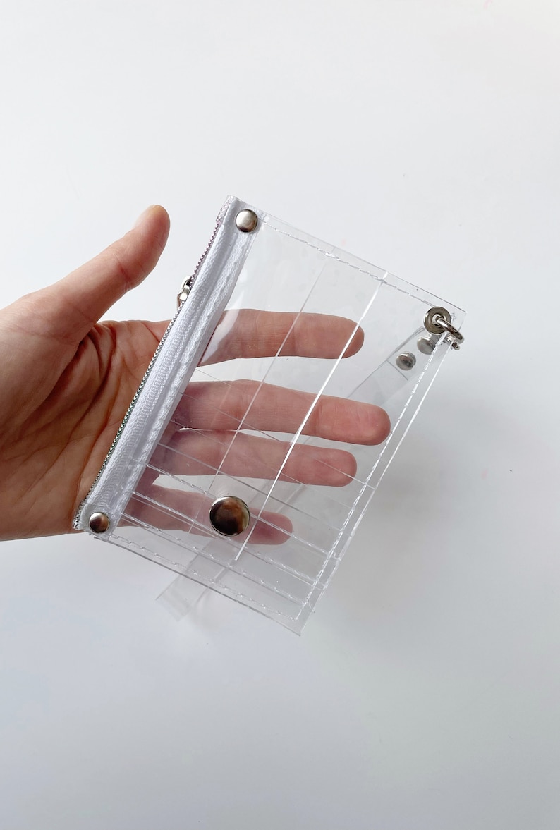 Minimalist Jelly Wristlet Purse Y2K Barbiecore Transparent Vegan ...
