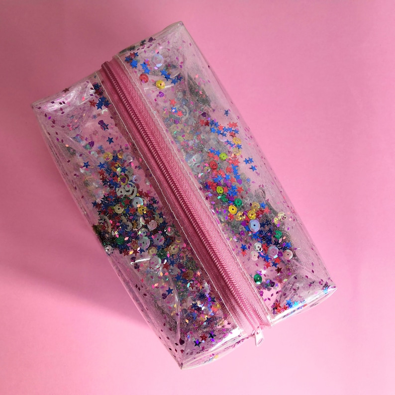 Premium Cube Makeup Bag Heavy Duty Makeup Pouch Glitter - Etsy