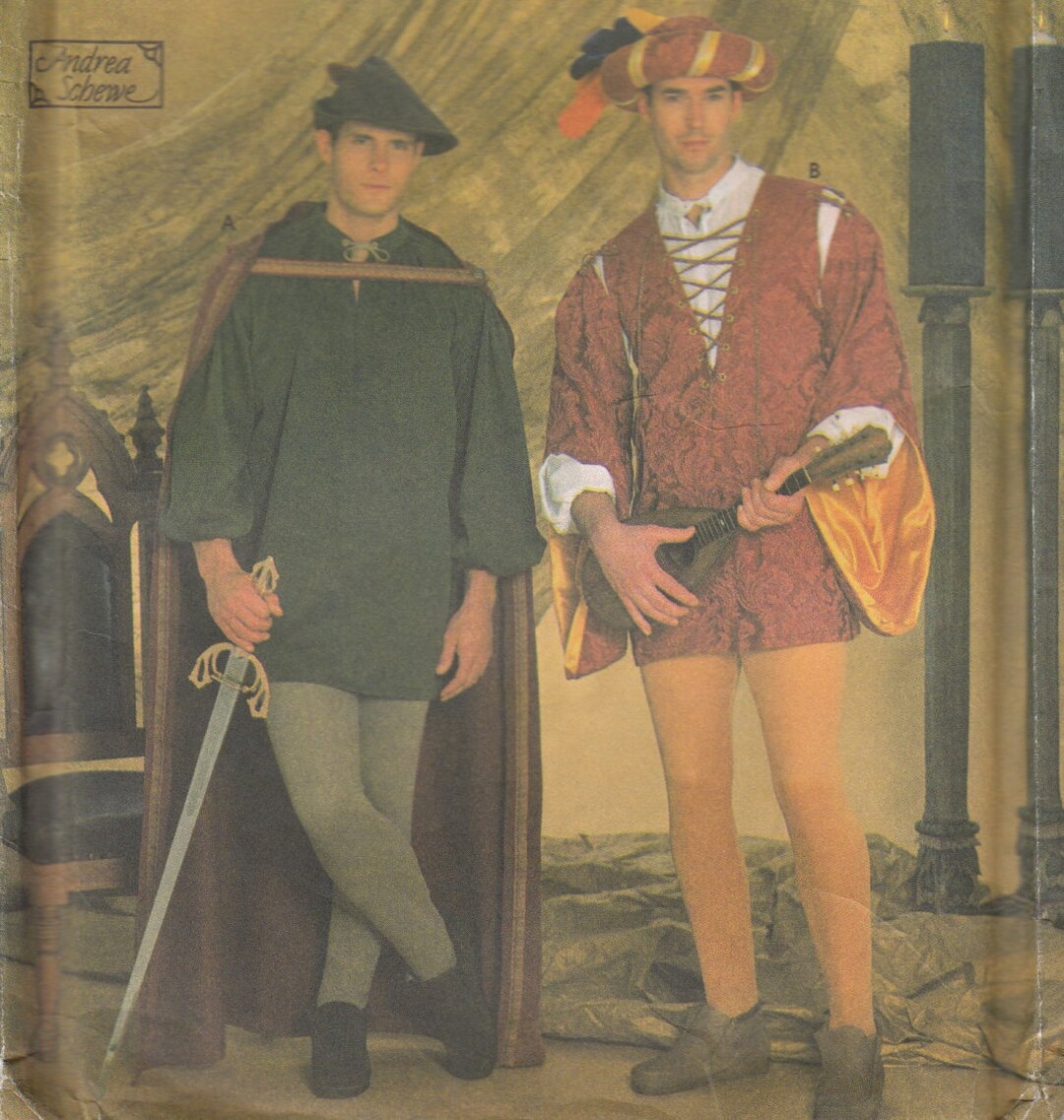 Uncut Simplicity Costumes Sewing Pattern 7761, Mens Medieval Costume ...