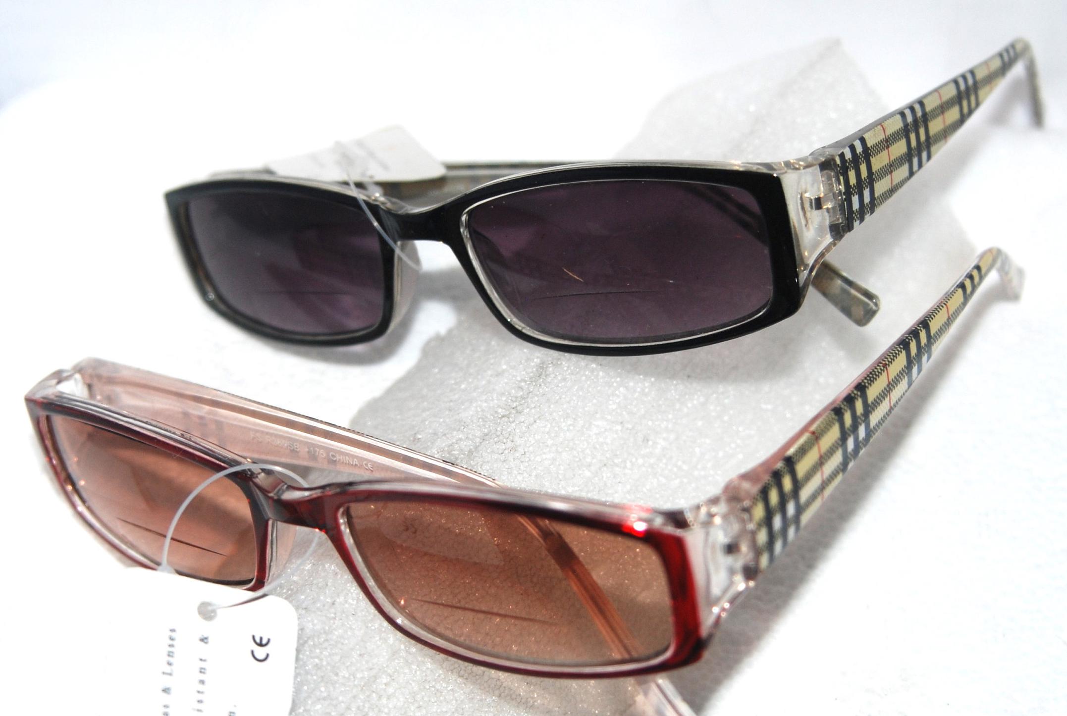 2 Bifocal Tint Readers Power 1.75 Womens Fashion Tinted Reading Glasses ...