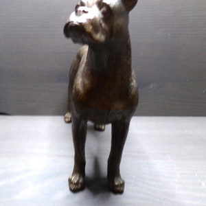 Vintage Bronze Dog Sculpture Aprox 7.5 " High - Etsy