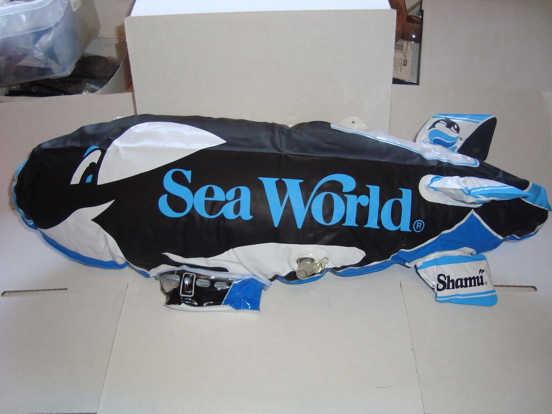 10 Vintage Sea World Inflatable Shamu Aprox 23 Inch Circa 1980 New in ...