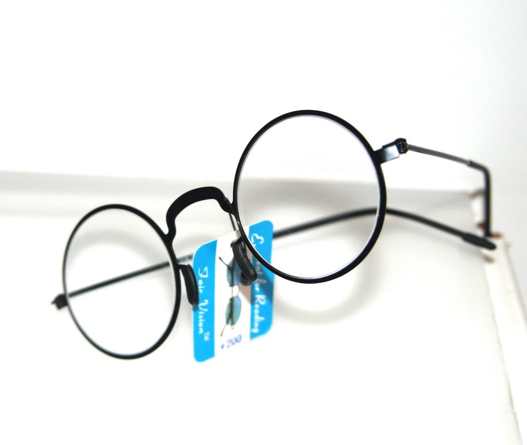 Vintage Readers Power 2.0 Round Reading Glasses Retro Hippie 60s Style ...