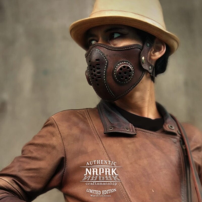 Leather Face Mask - Etsy