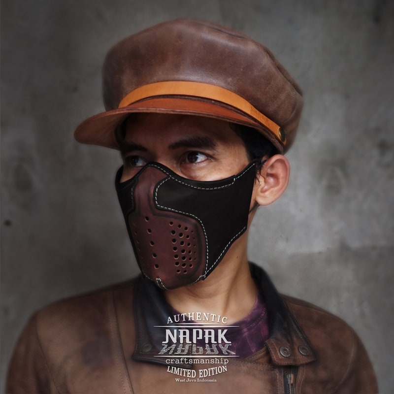 Leather Face Mask - Etsy