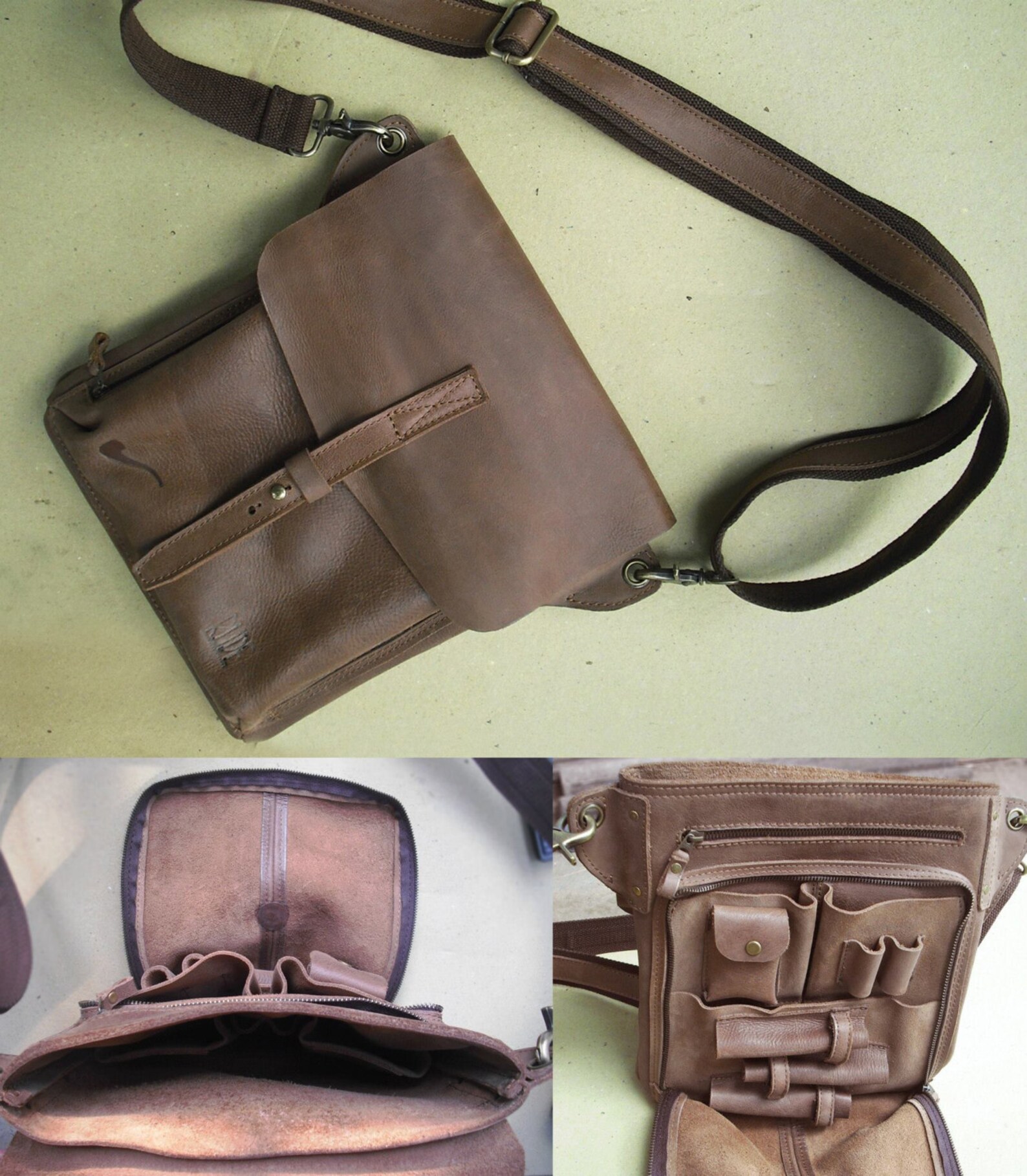 Pipe Leather Bag | Etsy