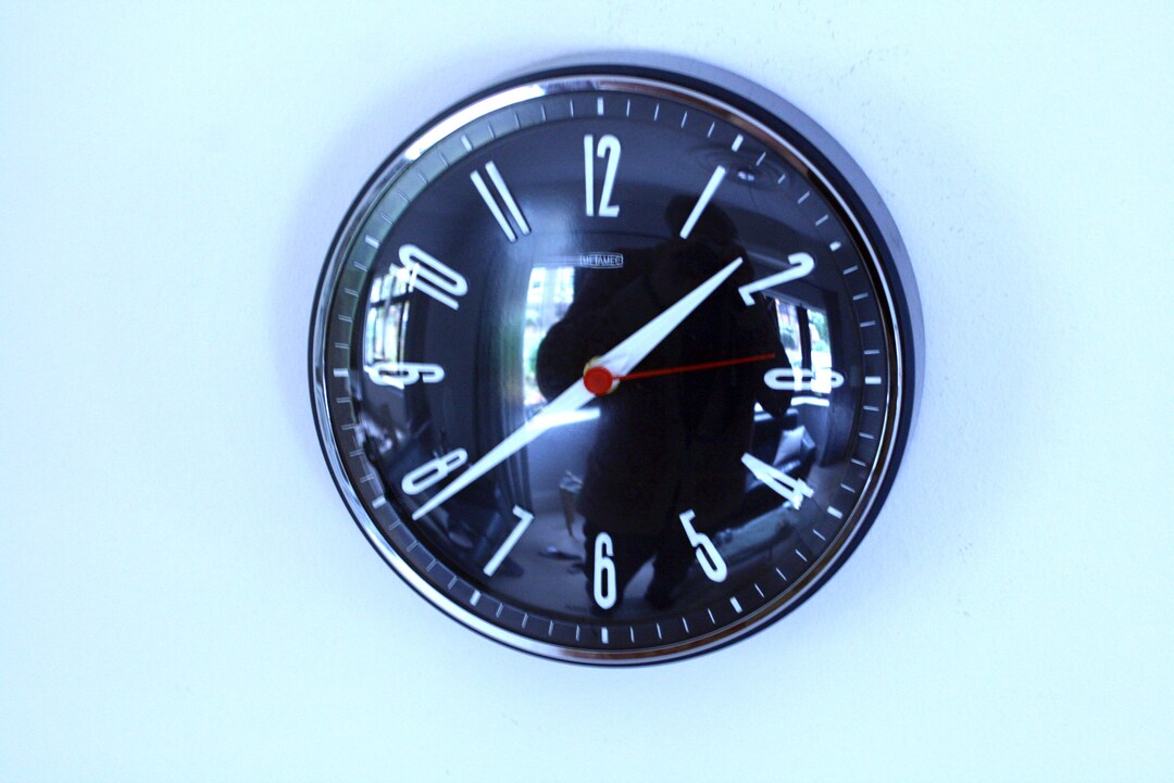 Vintage Clock, Midnight Blue, Metamec, Wall Clock, 1960s, 1970s ...