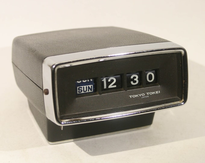 Tokyo / Tokei Flip Digital Clock - 1960s 1970s - Vintage - Etsy