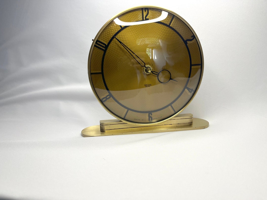 Vintage Clock, Smiths, Art Deco, Mantel Clock, 1940s, 1950s, Battery ...