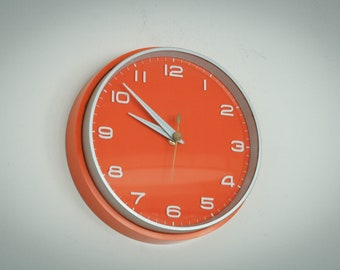 Orange Clock | Etsy