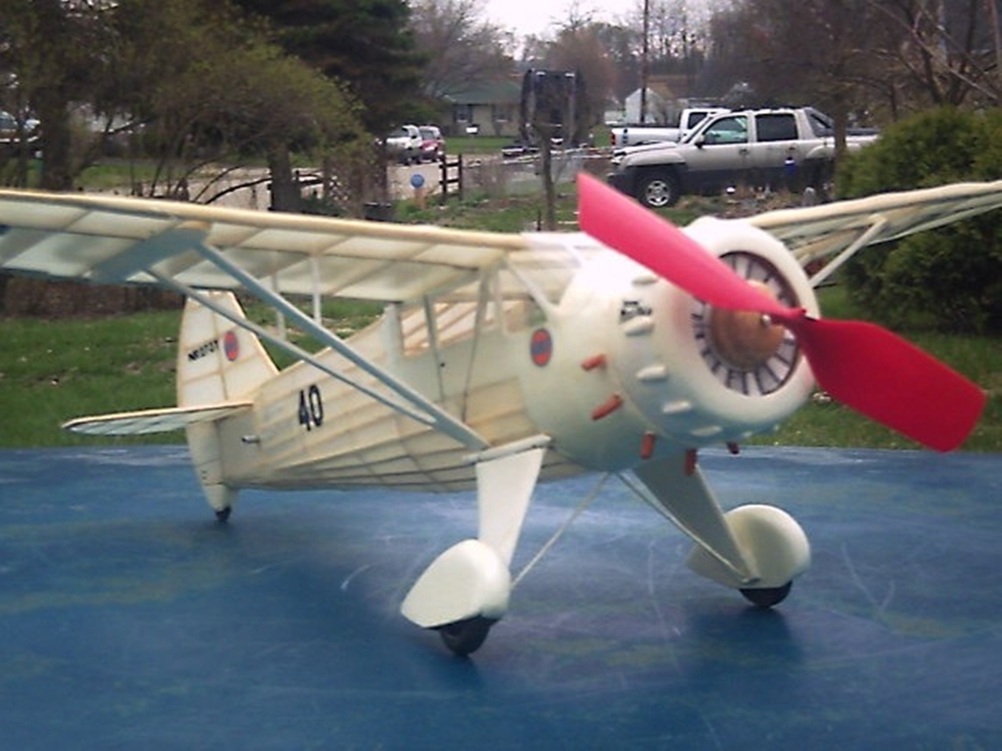 VINTAGE MONOCOUPE Kit/free Flight/rubber Band/plane/model/fun Fly/hand ...