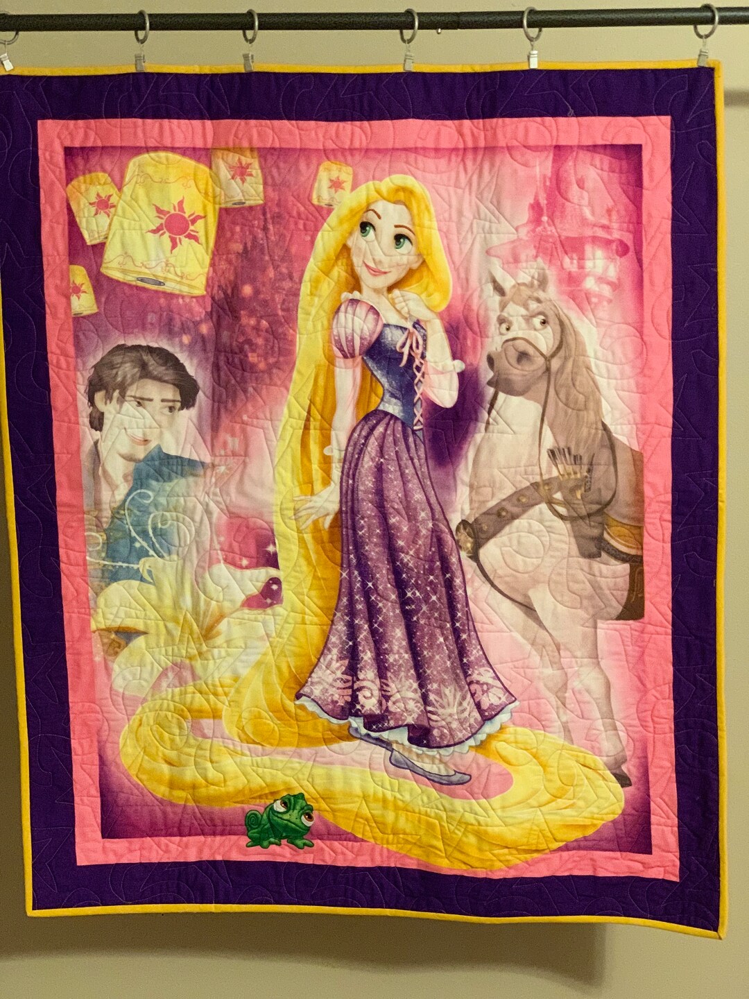 Rapunzel Quilt Made With. Disney Panel - Etsy