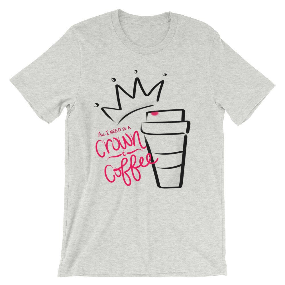 Pageant Girl Crown and Coffee T-shirts Pageantry Queen - Etsy