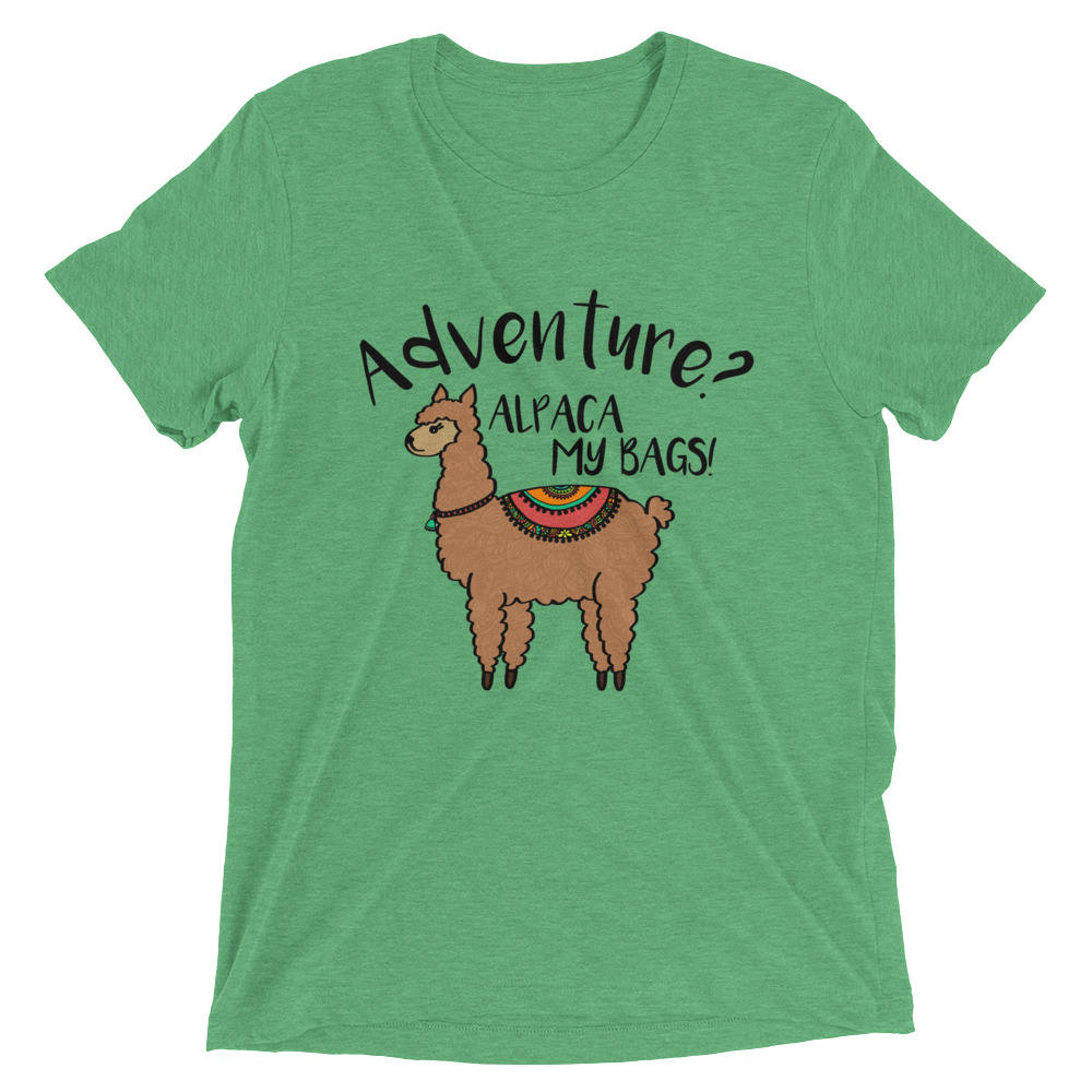 Alpaca Adventure T-shirt Alpaca My Bags Pun Vacation Llama Adventure ...