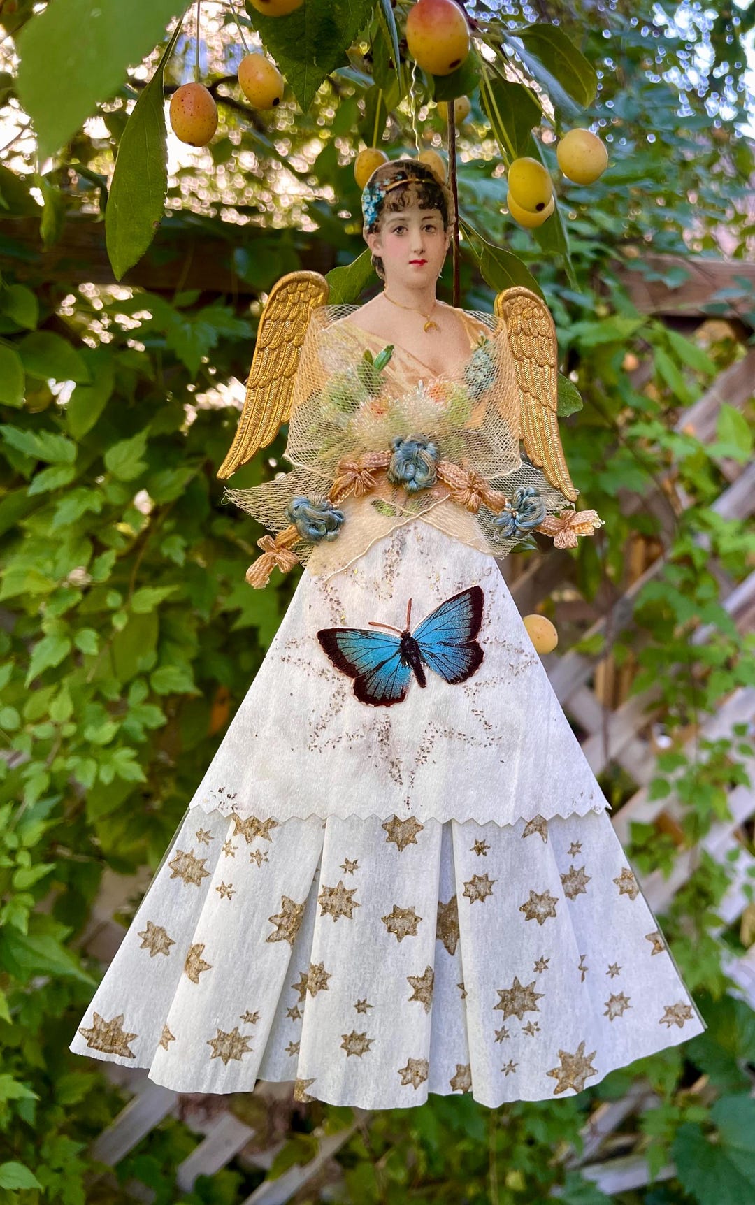 Angel Fairy Tree Topper Ornament All True Victorian Era Paper - Etsy