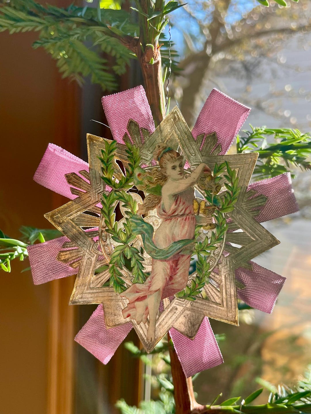 Dresden Fairy Ornament: Antique Dresden and Victorian Scrap - Etsy