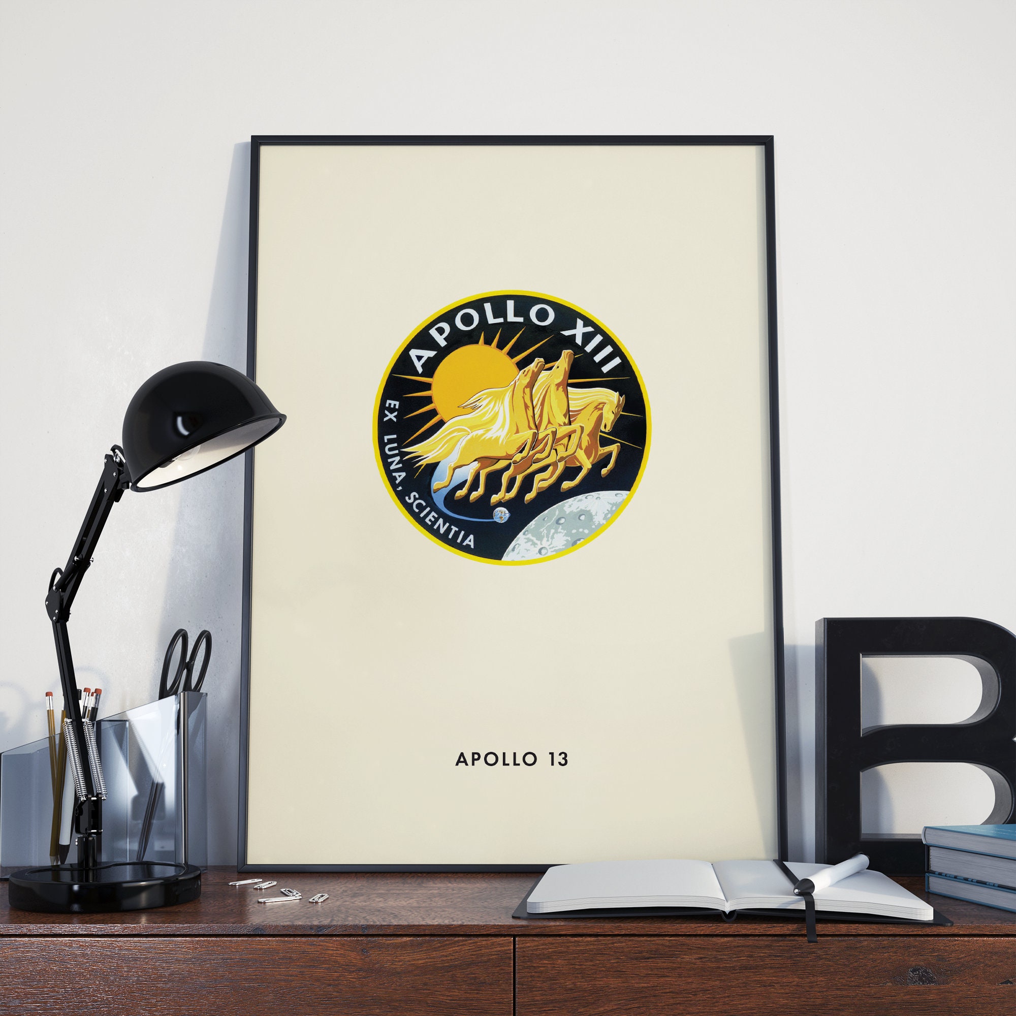 Apollo 13 Mission Patch Minimalist Poster NASA - Etsy