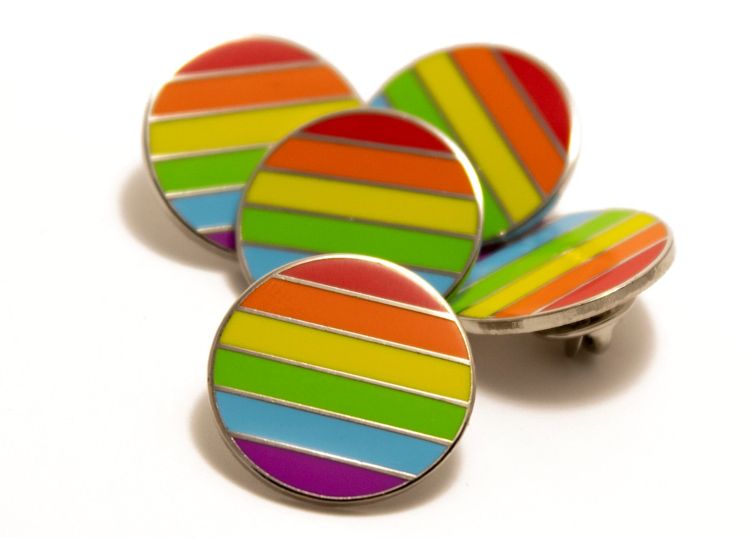 Rainbow Enamel Pin, Pride Gift | 1" - Etsy