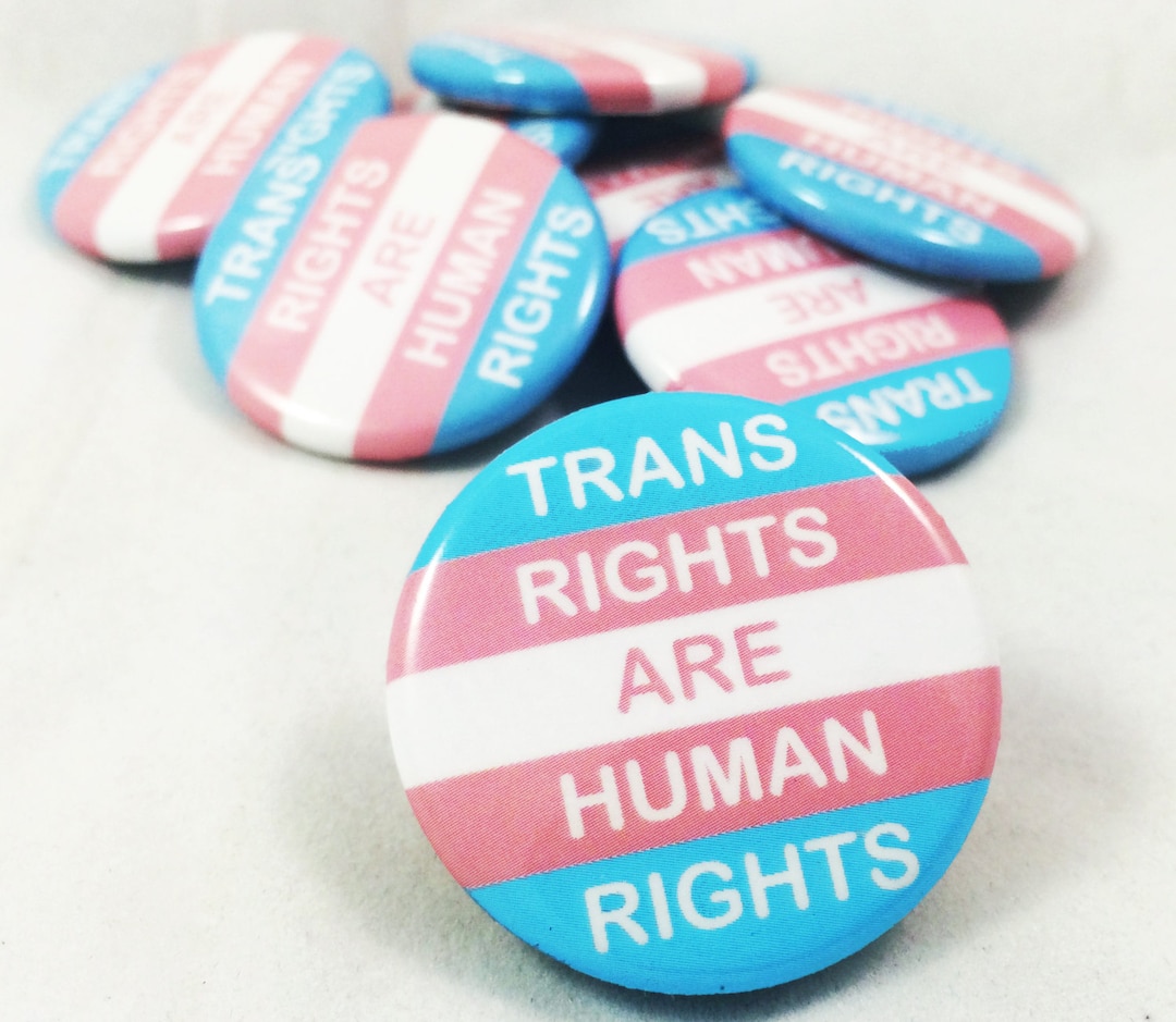 Trans Rights Pinback Button | 1.25" - Etsy
