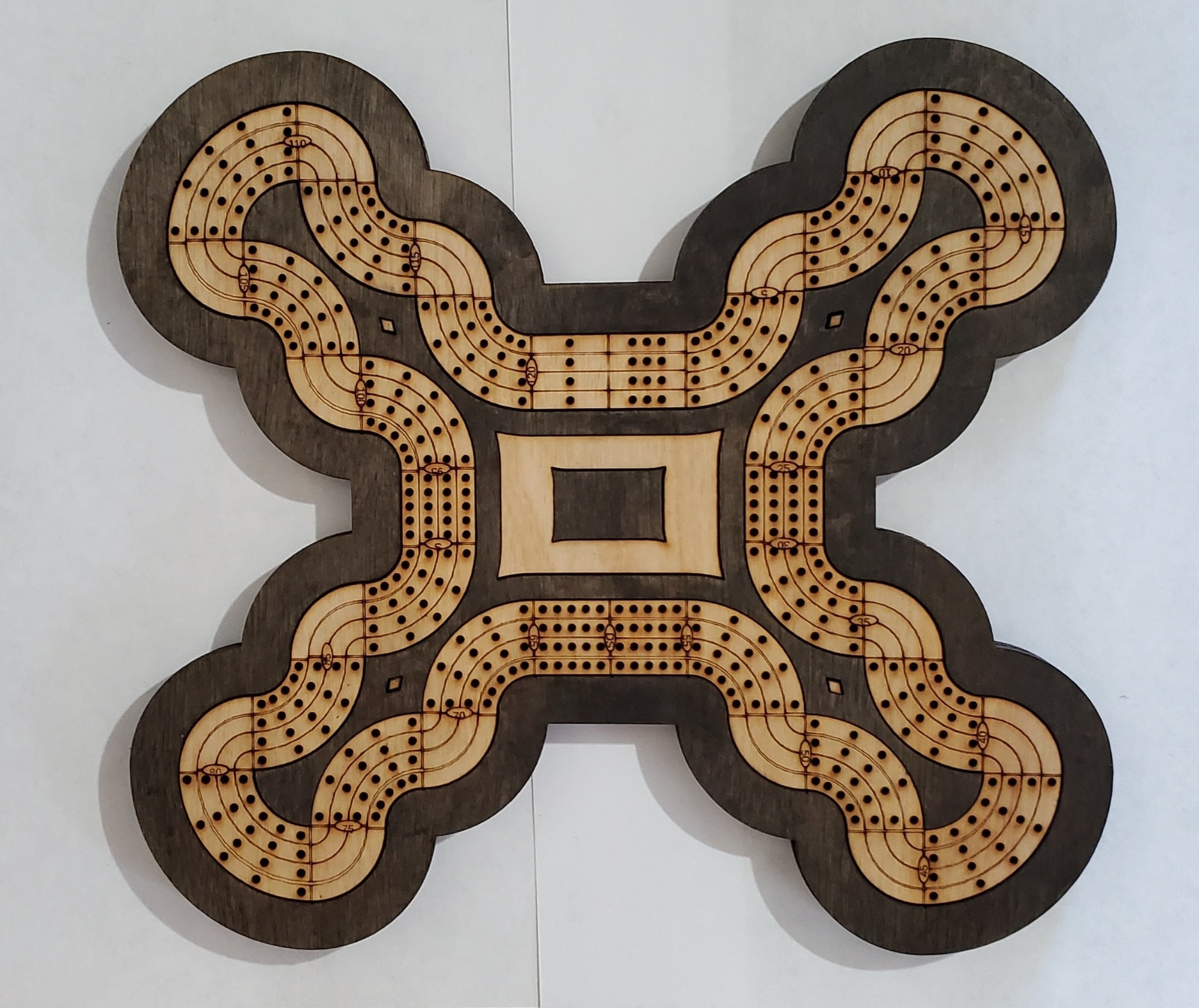 Digital File for 4 Lane Cribbage Board Svg Pdf Dxf Lightburn Ai Vector ...