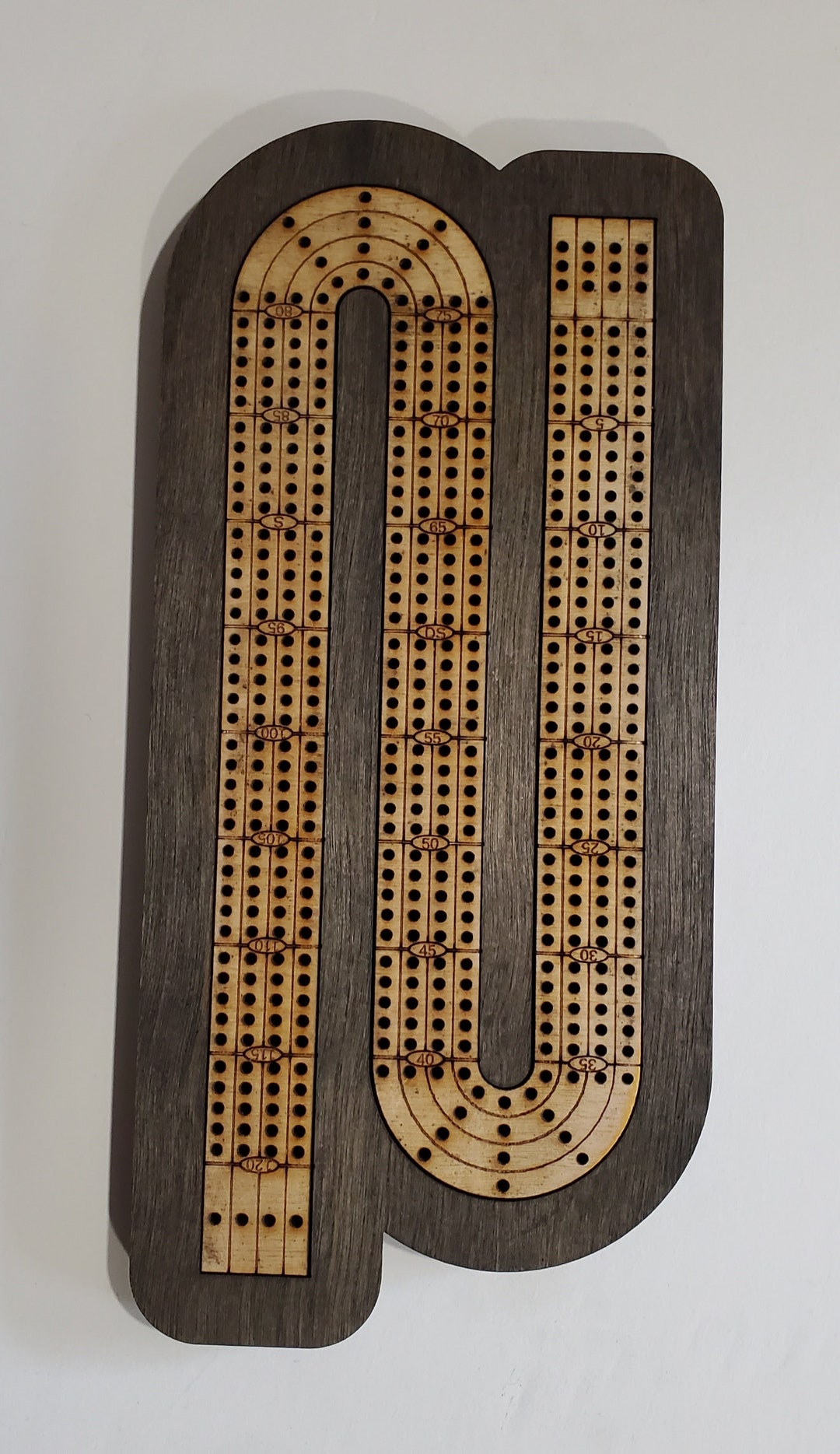 Digital File for 4 Lane Cribbage Board Svg Pdf Dxf Lightburn Ai Vector ...