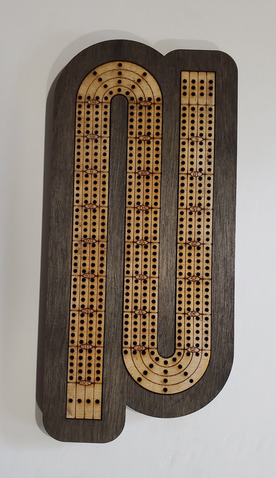 Digital File for 4 Lane Cribbage Board Svg Pdf Dxf Lightburn Ai Vector ...