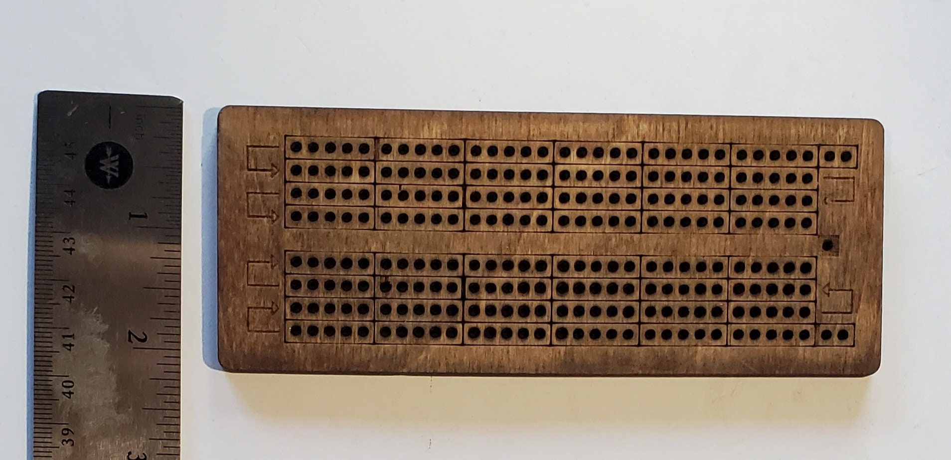 2 Player Pocket Size Cribbage Board Set Long - Etsy