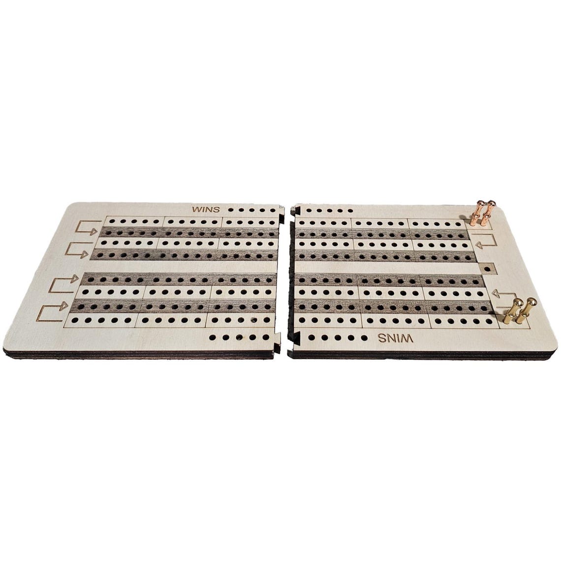 Cribbage Board Template - Large Pocket Clip Together Pattern - Svg Pdf ...