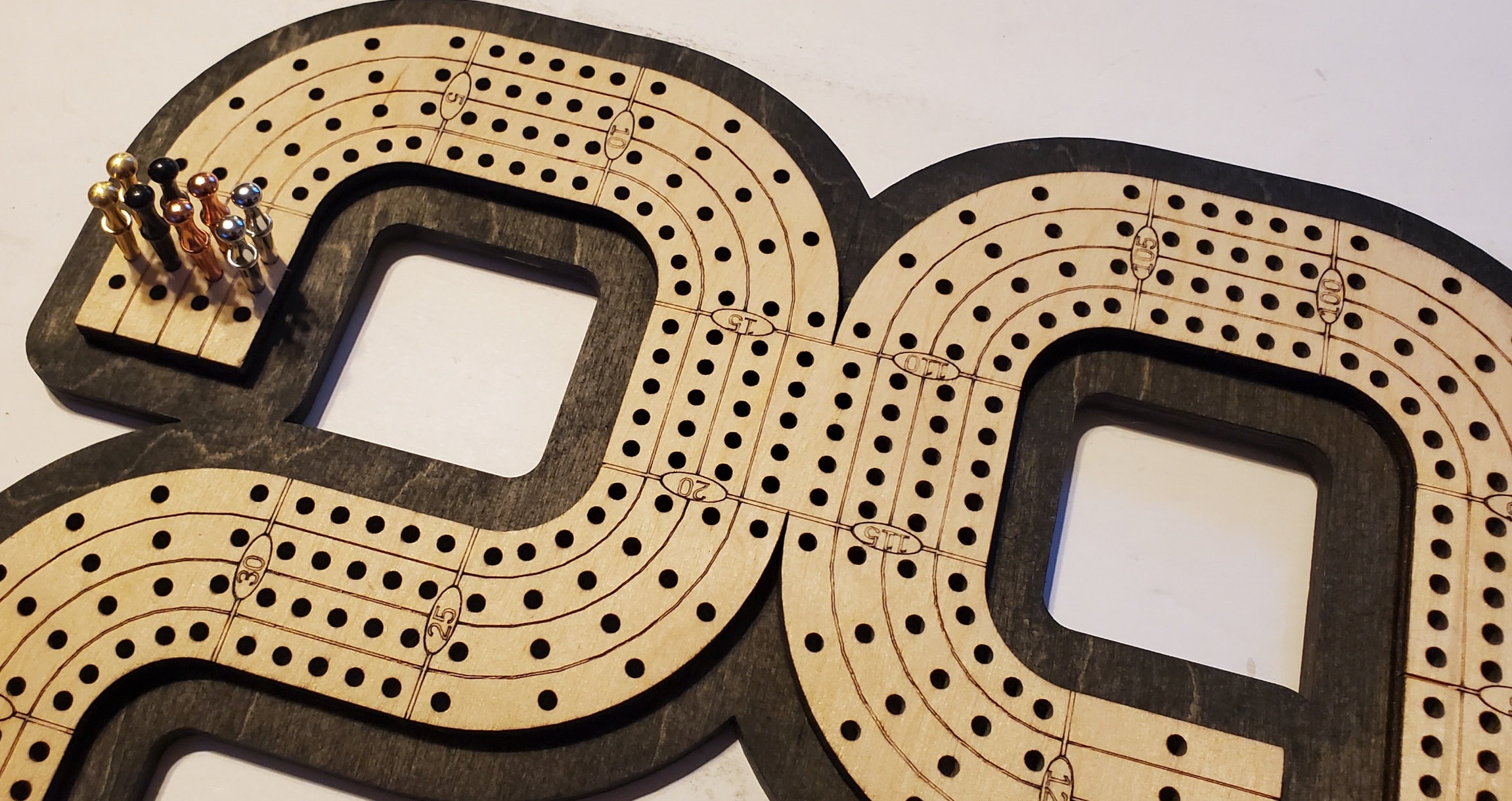 29 Hand Cribbage Board With Removable Peg Holder - Etsy