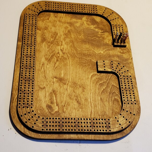 Letter Cribbage Board - Etsy