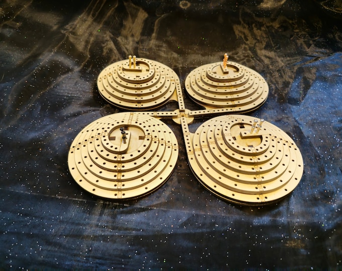 4 Lane Cribbage Board Pattern Svg Pdf Dxf Lightburn Ai Vector File ...