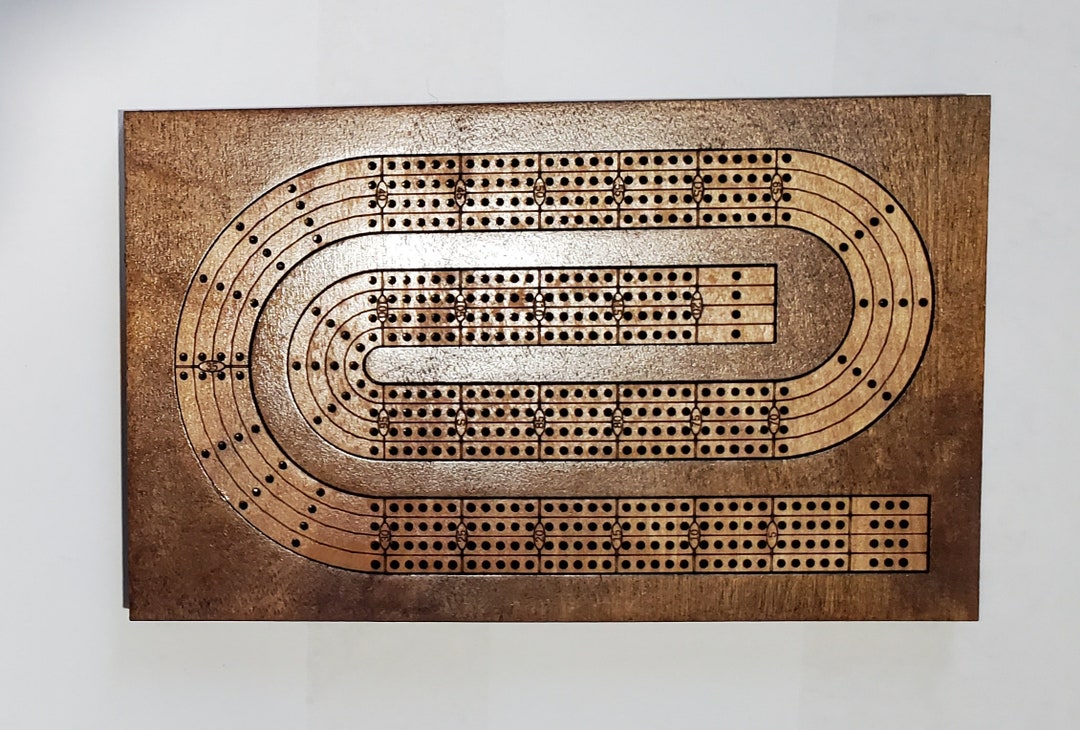 Digital File for 4 Lane Cribbage Board Svg Pdf Dxf Lightburn Ai Vector ...