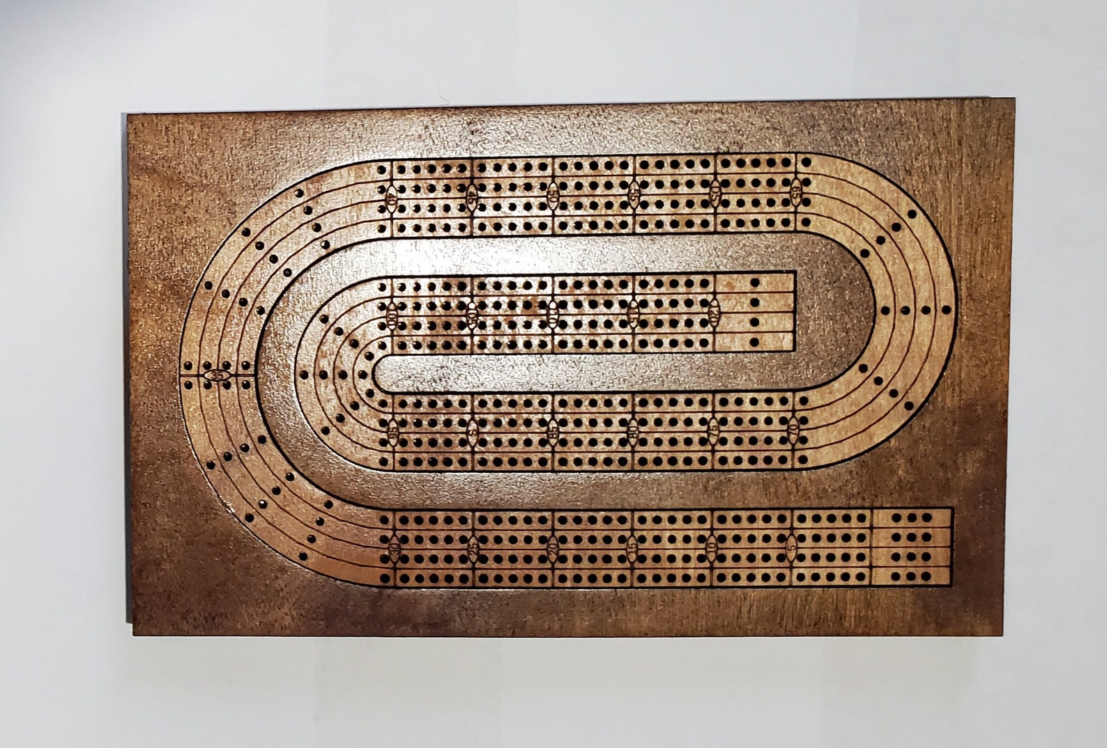 Digital File for 4 Lane Cribbage Board Svg Pdf Dxf Lightburn Ai Vector ...