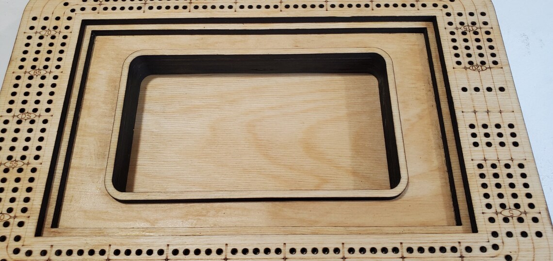 Frame Box With Lid With Card and Peg Storage - Etsy