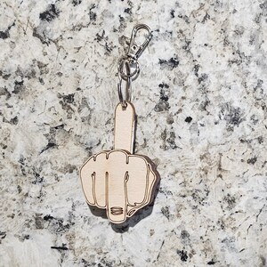 Retractable Middle Finger Keychain - Etsy