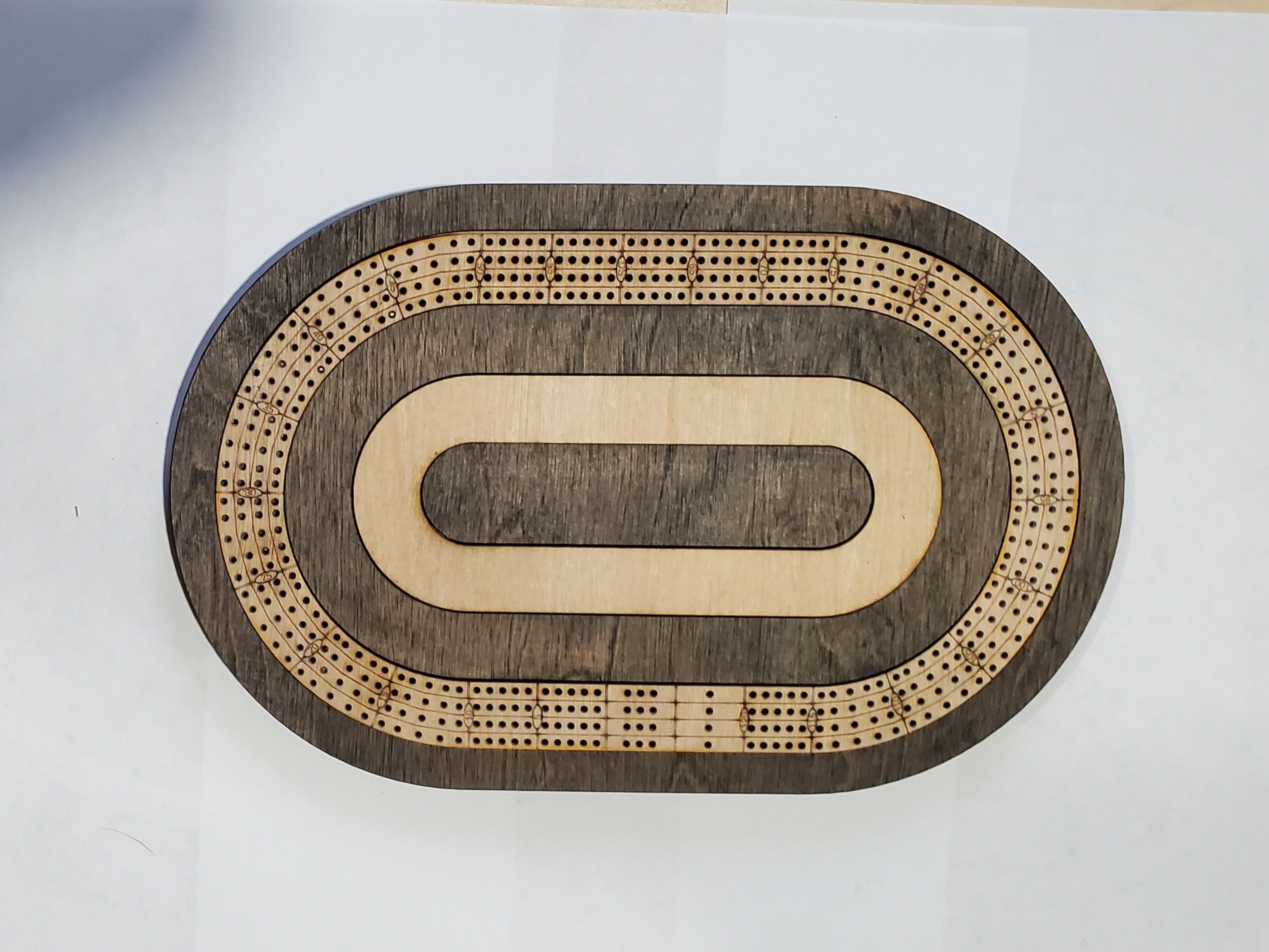 Digital File for 4 Lane Cribbage Board Svg Pdf Dxf Lightburn Ai Vector ...