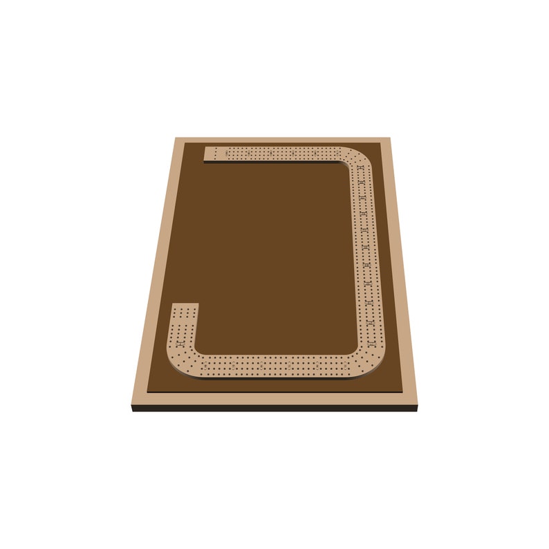 Letter J Cribbage Board Pattern, 4 Lane SVG PDF (digital File) - Etsy