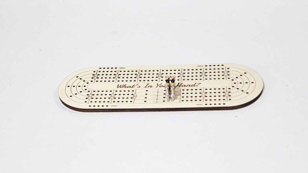 4 Player Pocket Size Cribbage Board Set - Twice Around - Etsy