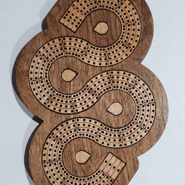Cribbage Board Template - Etsy