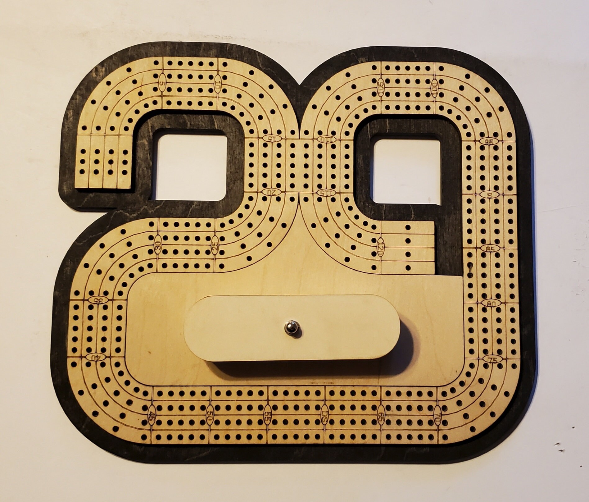 29 Hand Cribbage Board With Removable Peg Holder - Etsy