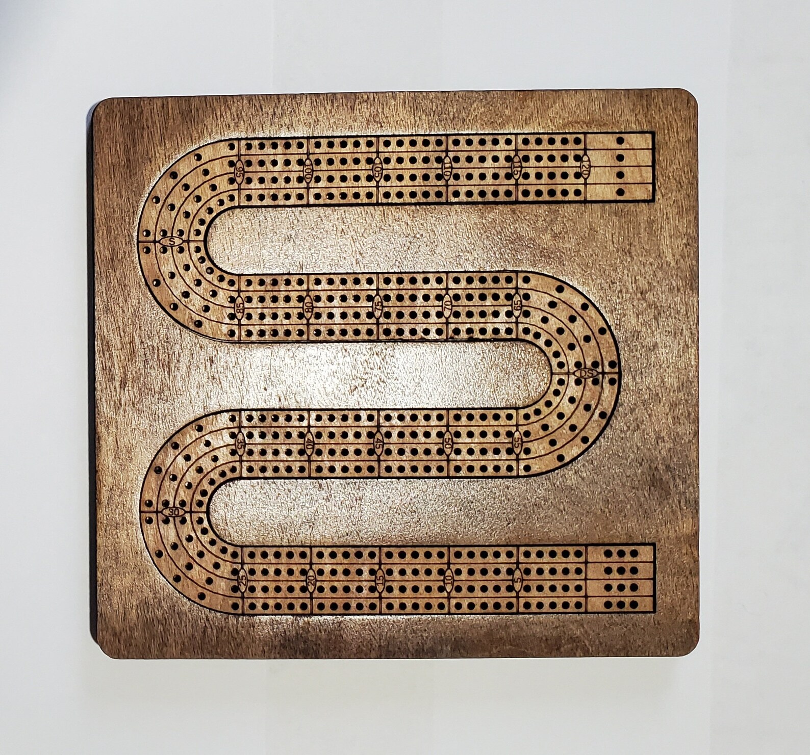 Digital File for 4 Lane Cribbage Board Svg Pdf Dxf Lightburn Ai Vector ...