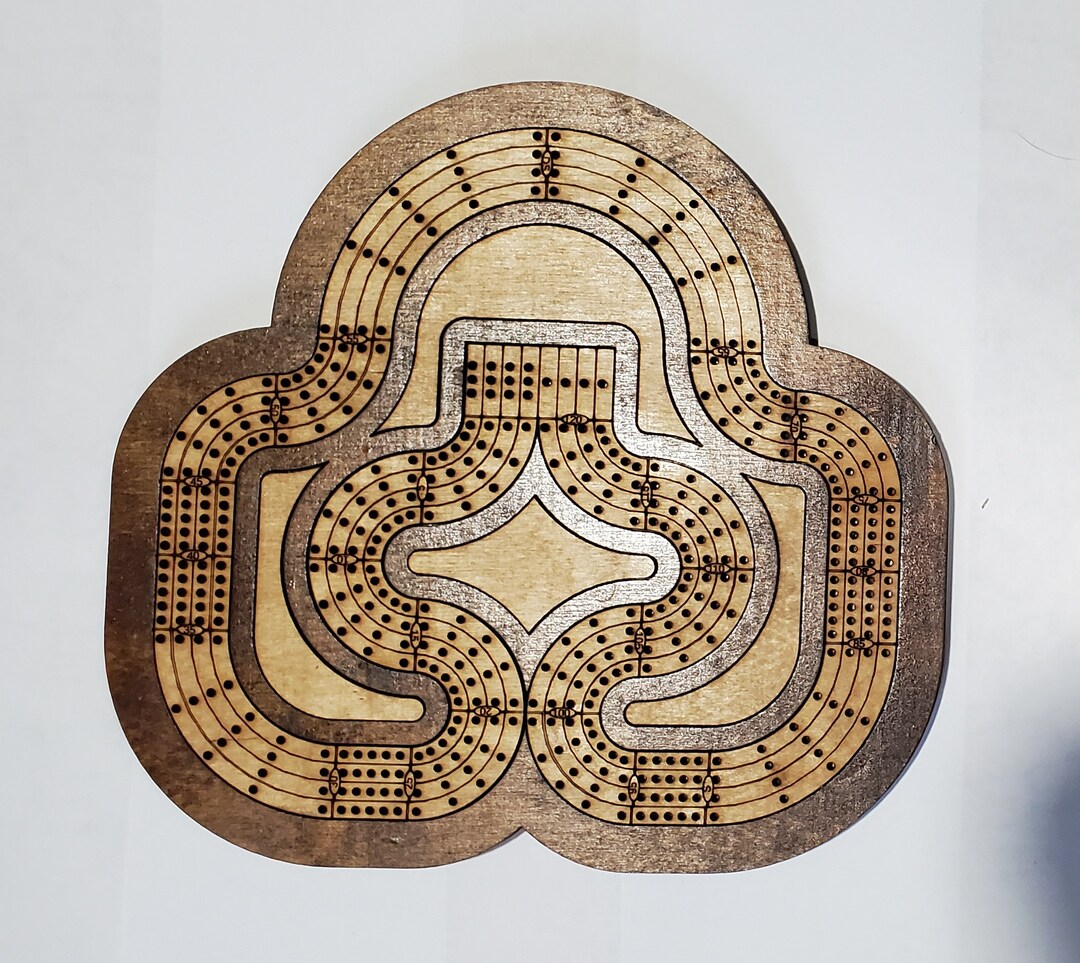 Digital File for 4 Lane Cribbage Board Svg Pdf Dxf Lightburn Ai Vector ...