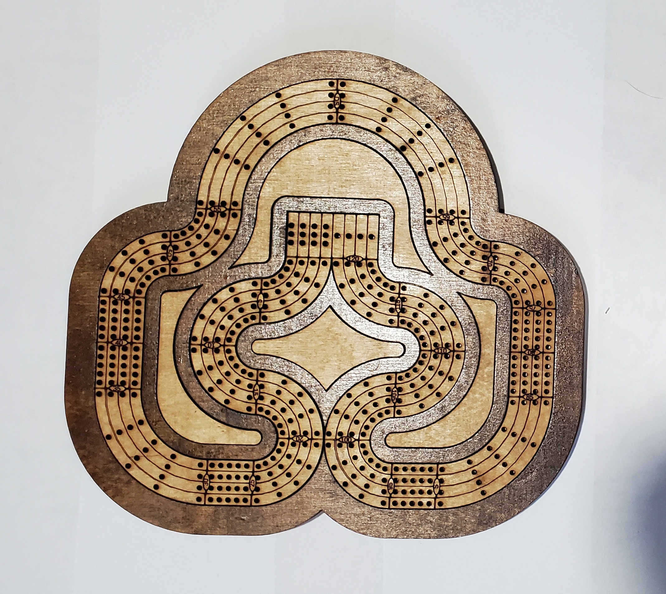 Digital File for 4 Lane Cribbage Board Svg Pdf Dxf Lightburn Ai Vector ...